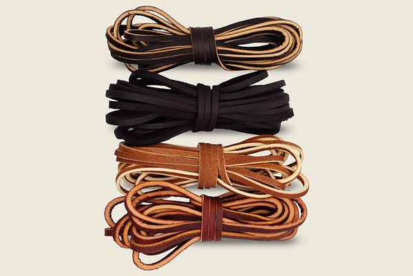 72" Rawhide Alum Tanned Leather Boot Laces - Guarded Goods